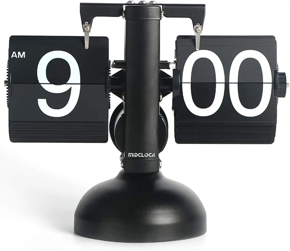 MIDCLOCK Home Decor Flip Clock – Time Will Flip
