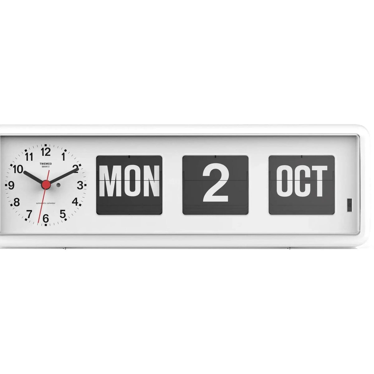 TWEMCO Calendar Flip Clock BQ-38 White (Chinese sample) – Time Will Flip